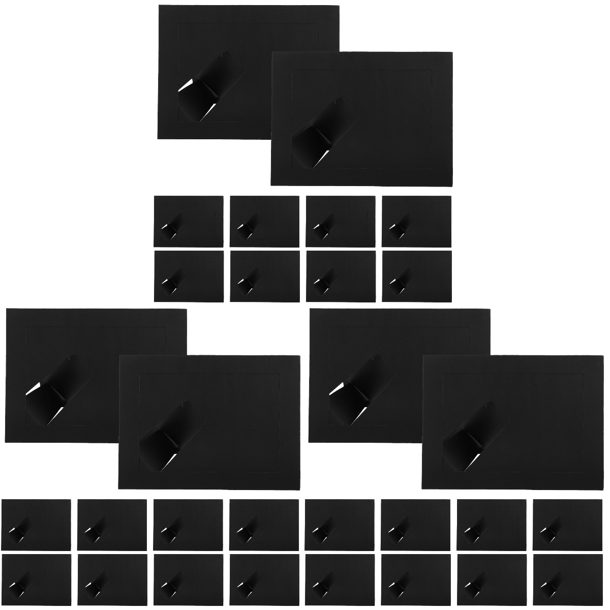 30 pcs Paper Picture Frame Paper Photo Holder Single Photo Display ...