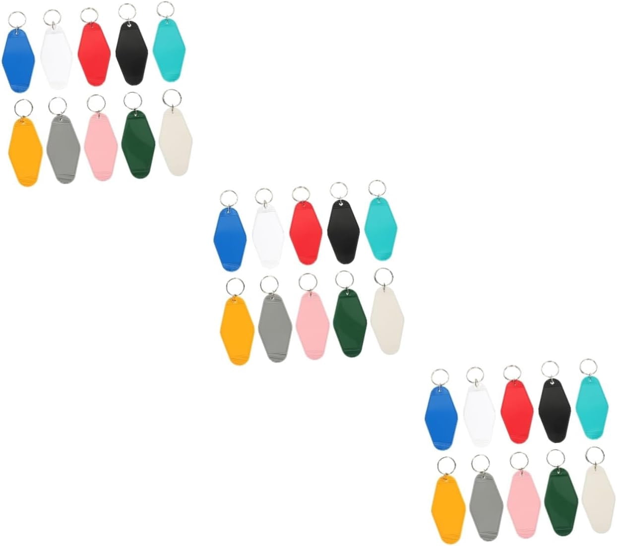 30 pcs Plastic Address Hanging Color Bag Holder Sublimation Blanks with ...