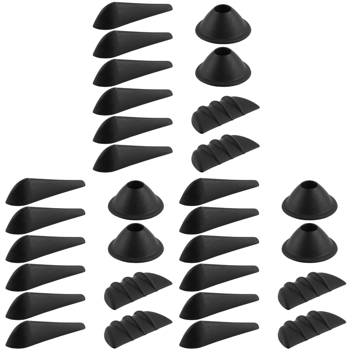 30 pcs Plastic Rearview Spoiler Wing Car Spoiler Small Car Body Spoiler ...