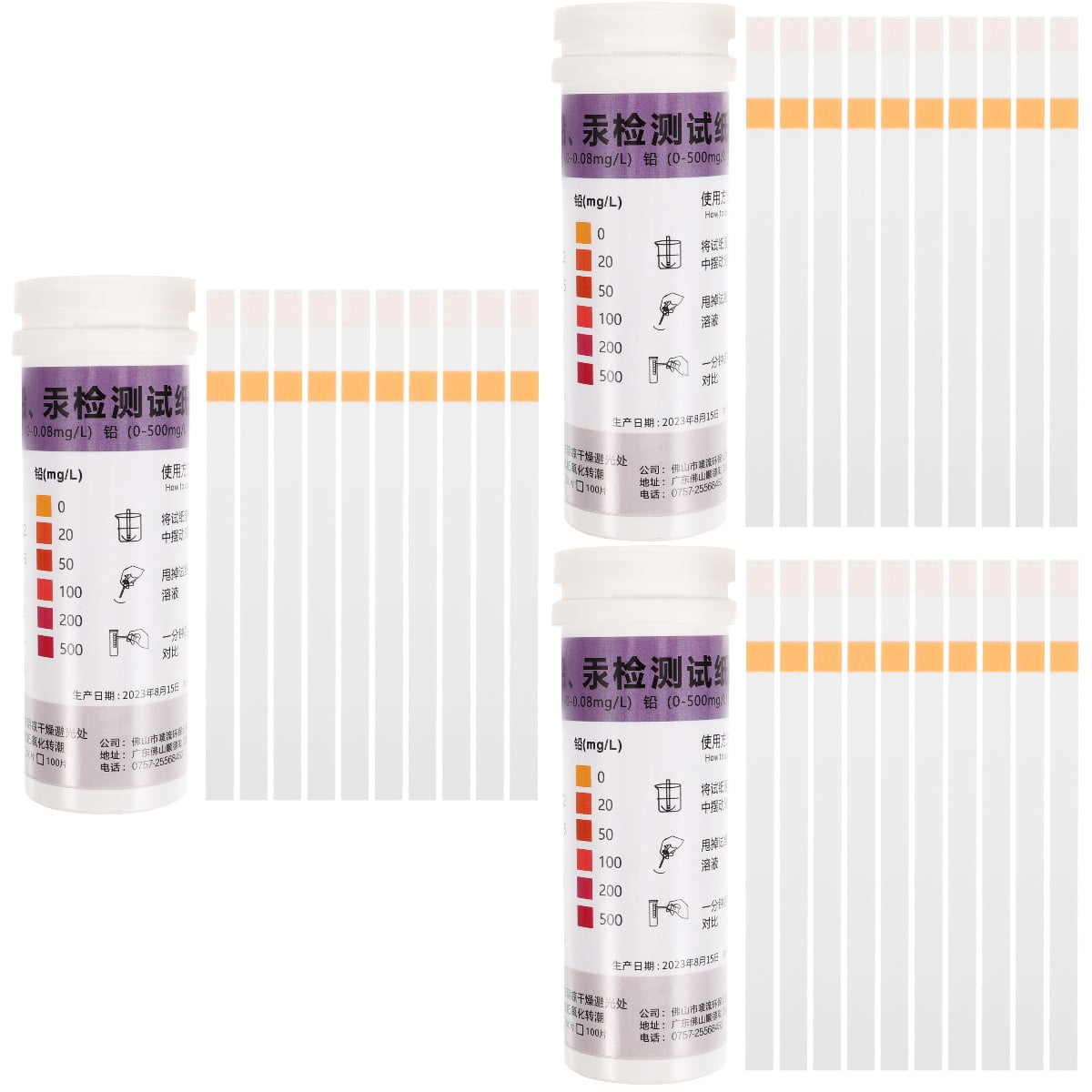 30 pcs Rapid Lead Test Kit Skin Care Products Test Paper Lead Test ...