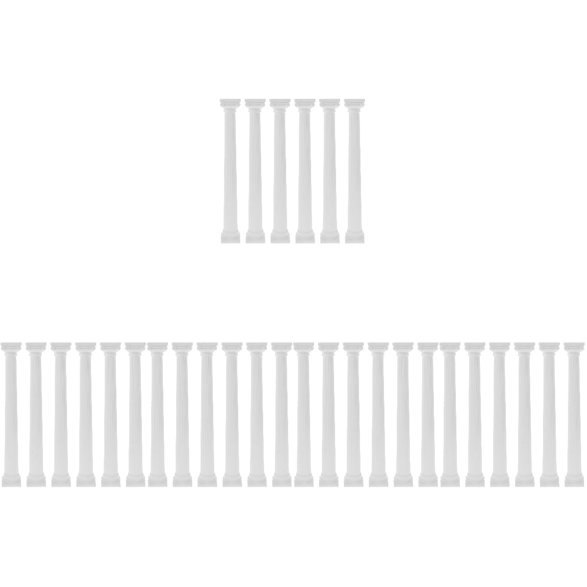 30 pcs Roman Pillar Statue Mini Column Photo Prop Sand Table Roman ...