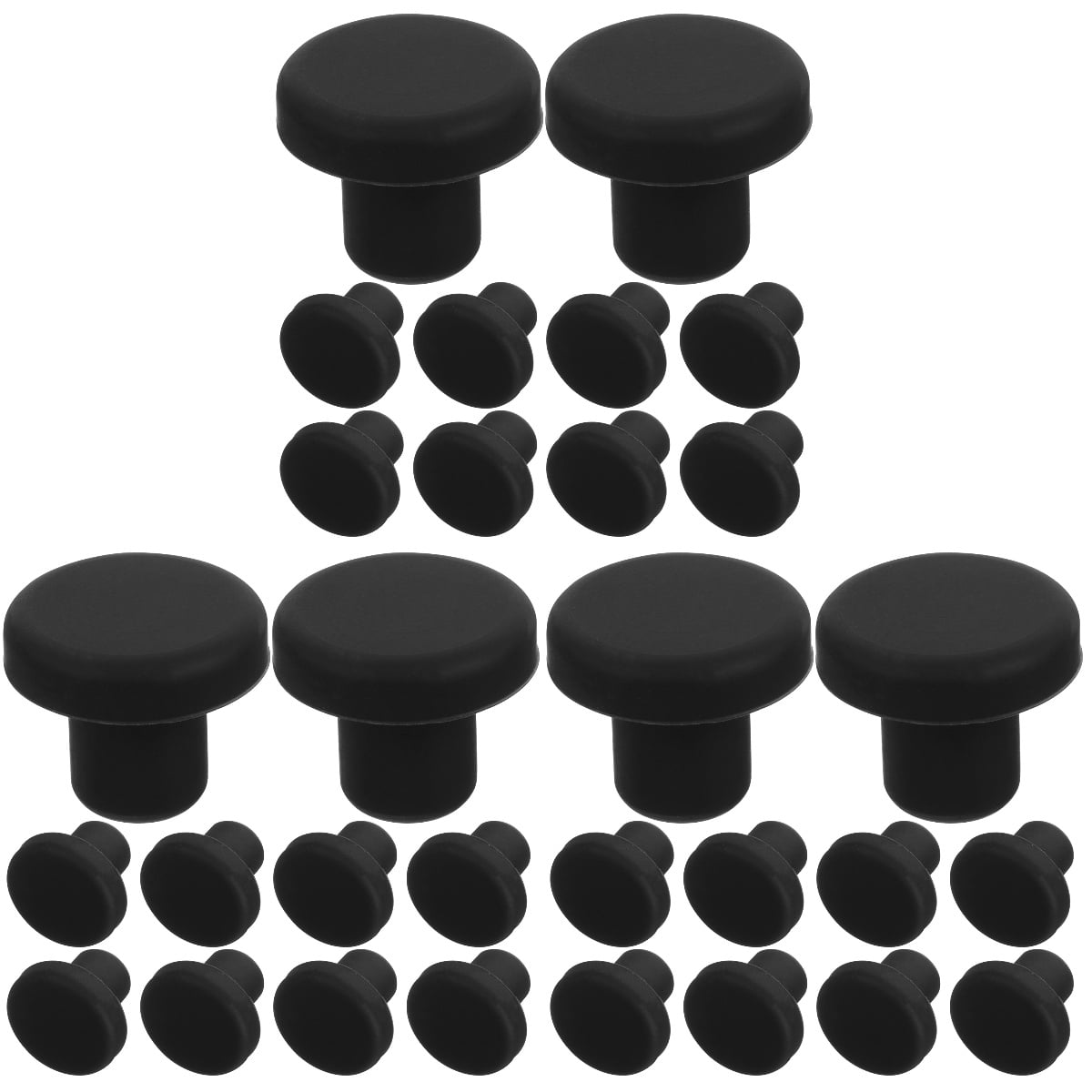 30 pcs T-Shape Rubber Plugs Round Hole Plugs Rubber Seal Plugs Sealing ...