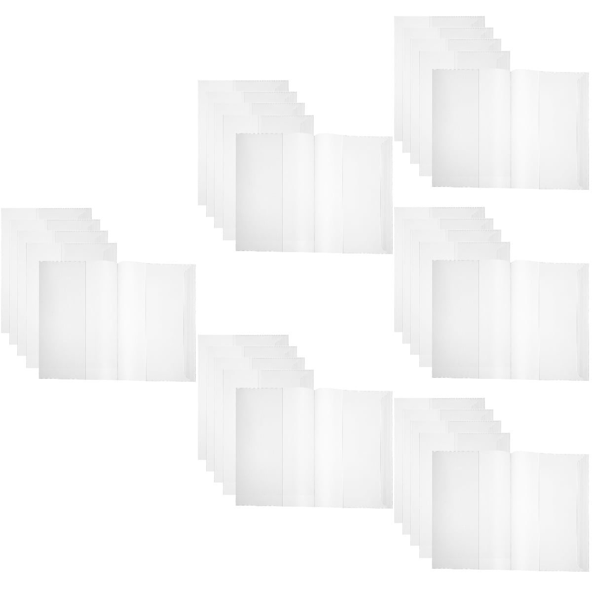 30 pcs Textbook Protection Covers Reusable Book Covers Transparent Book ...