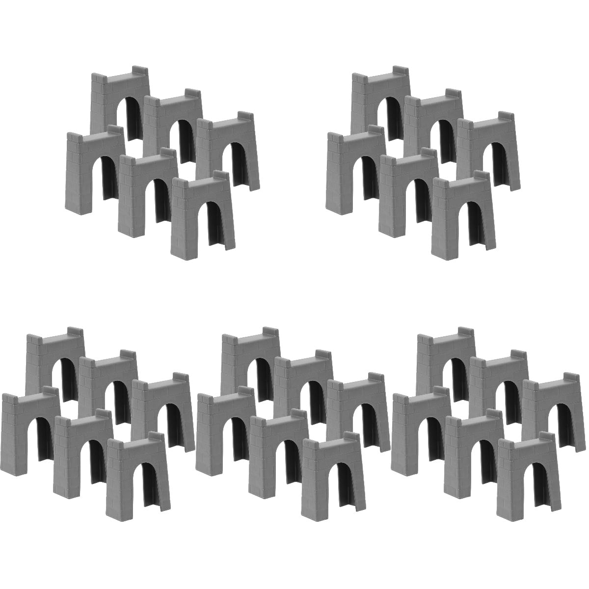 30 pcs Train Bridge Support Risers Train Bridge Parts Kids Pretend Play ...