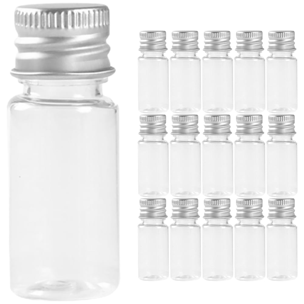 30 pcs Transparent Test Tube with Screw Caps Plastic Tube with Lids ...