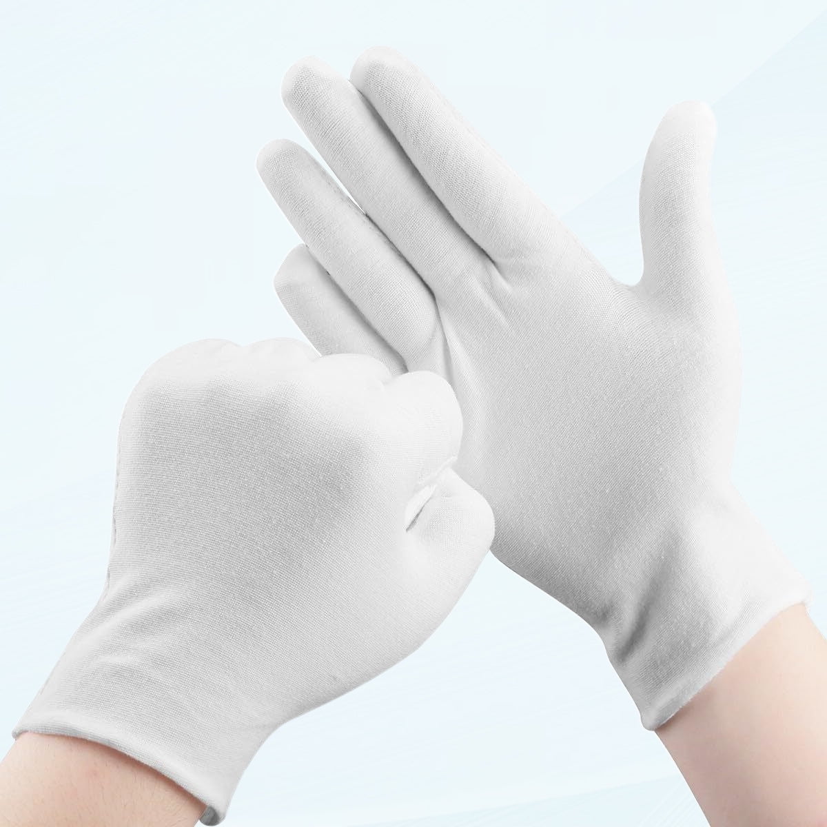 30 pcs White Cotton Gloves for Eczema Moisturizing Dry Hands, Washable ...
