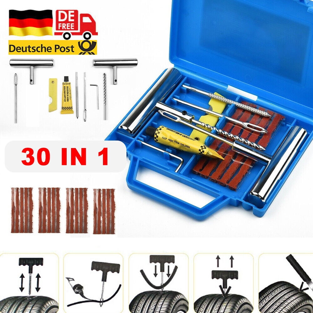 30 pcs car tire repair kit, car breakdown kit, repair kit, patches DE ...