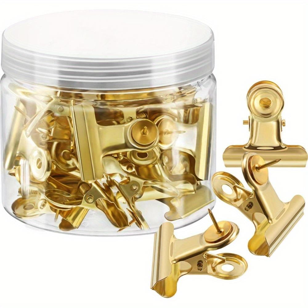 30 pieces Push Pins Clips Thumb Tacks With Clips Cork Board Tacks For ...