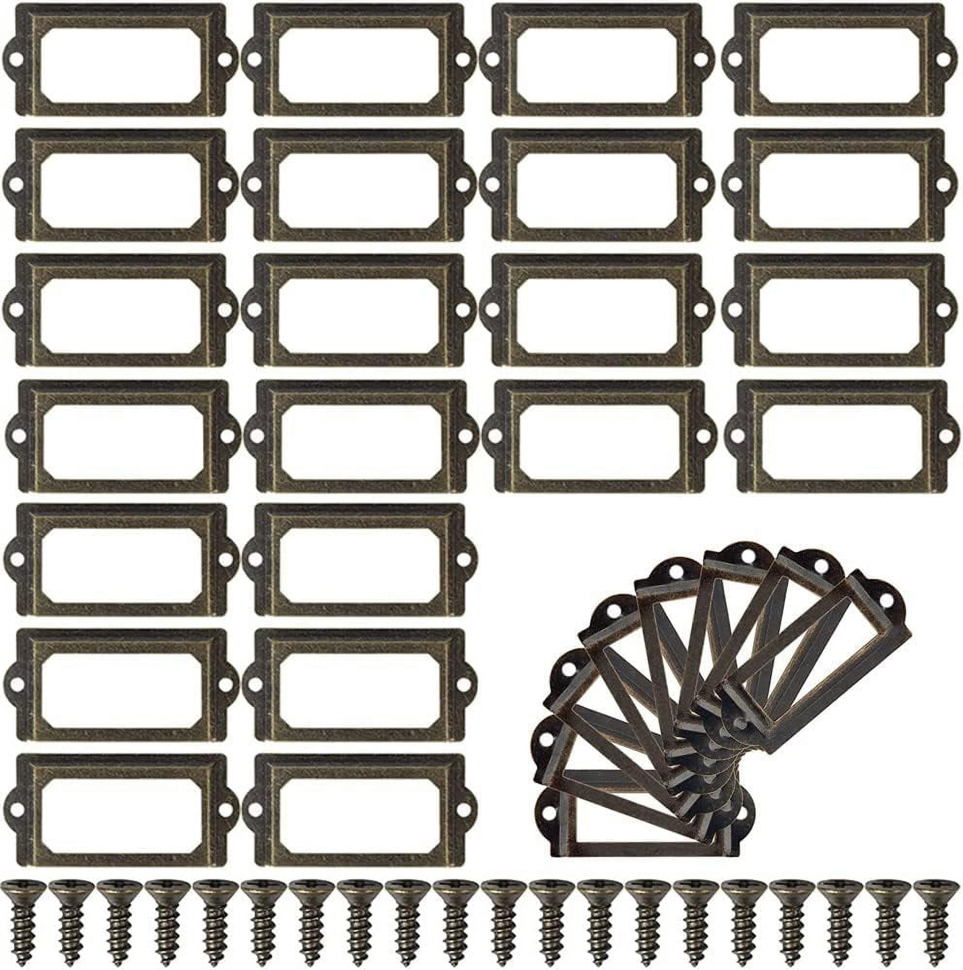 30 pieces of name tag racks, metal tag racks, bronze vintage racks, and ...