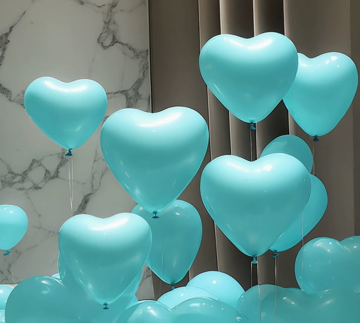 30 pieces of love balloons, children's birthday atmosphere decoration ...