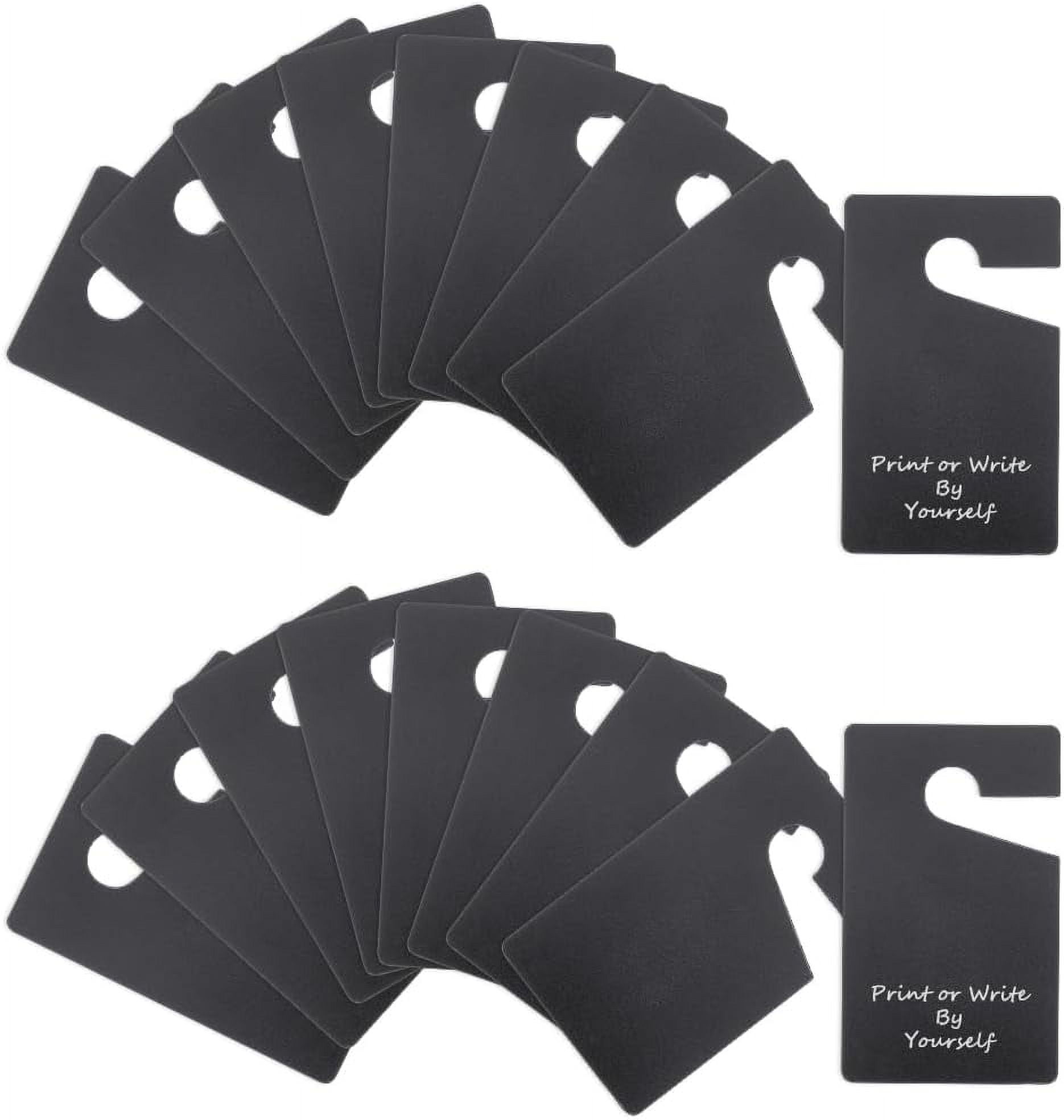 30 sheet PVC Blank Hanging Door Handle Hanger Tags Blank Memo Board for ...