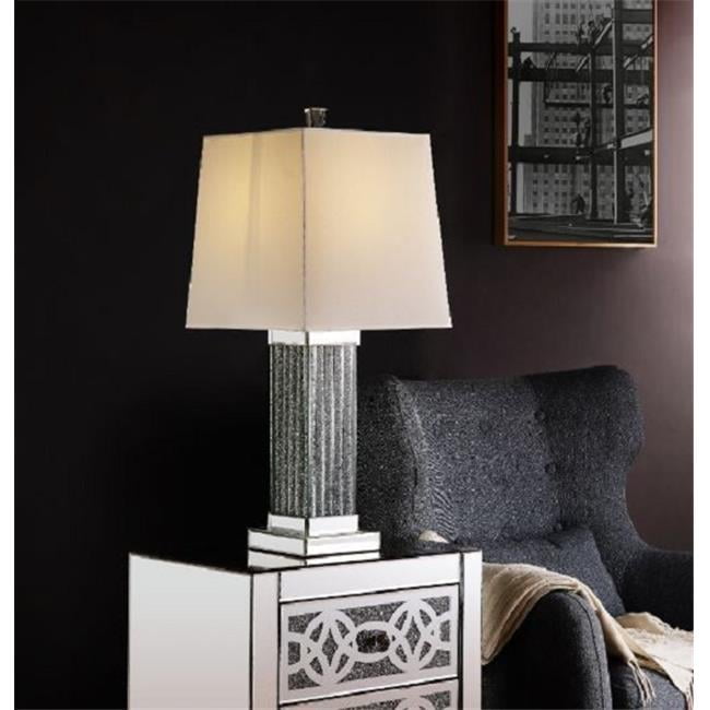30 x 13 x 13 in. Noralie Table Lamp, Mirrored & Faux Stones - Walmart.com