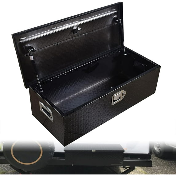 30 x 13 x 9.84 Inch Aluminum Pickup Truck Trailer Tool Box Truck ...