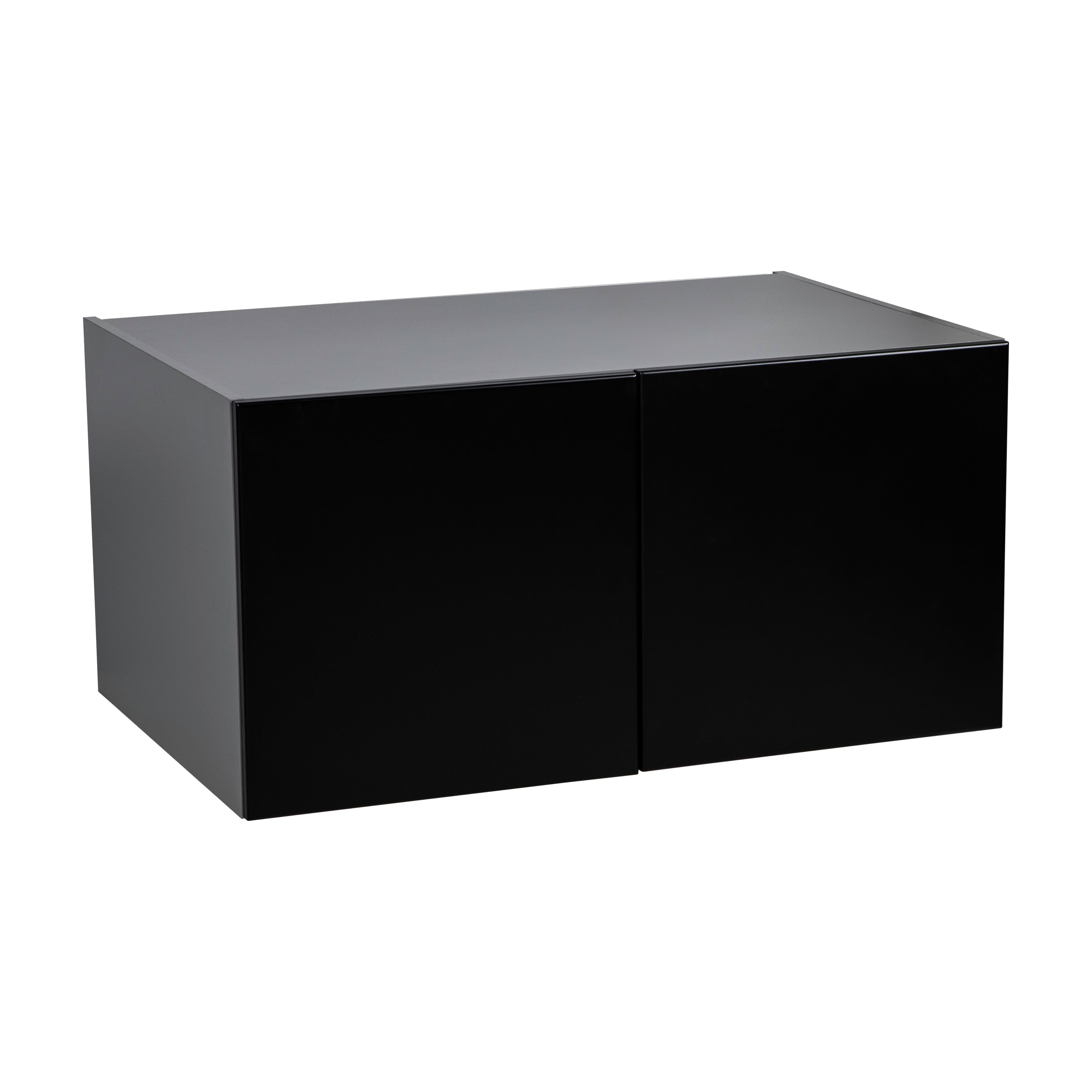 30" x 15" Wall Cabinet-Double Door-with Black Matte door - Walmart.com
