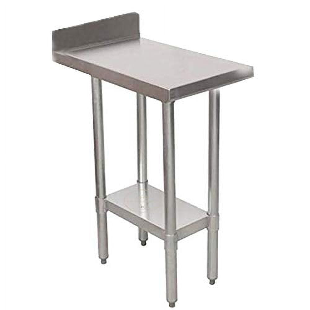 30" x 18" NSF Stainless Steel Restaurant Kitchen Filler Table with 4 ...