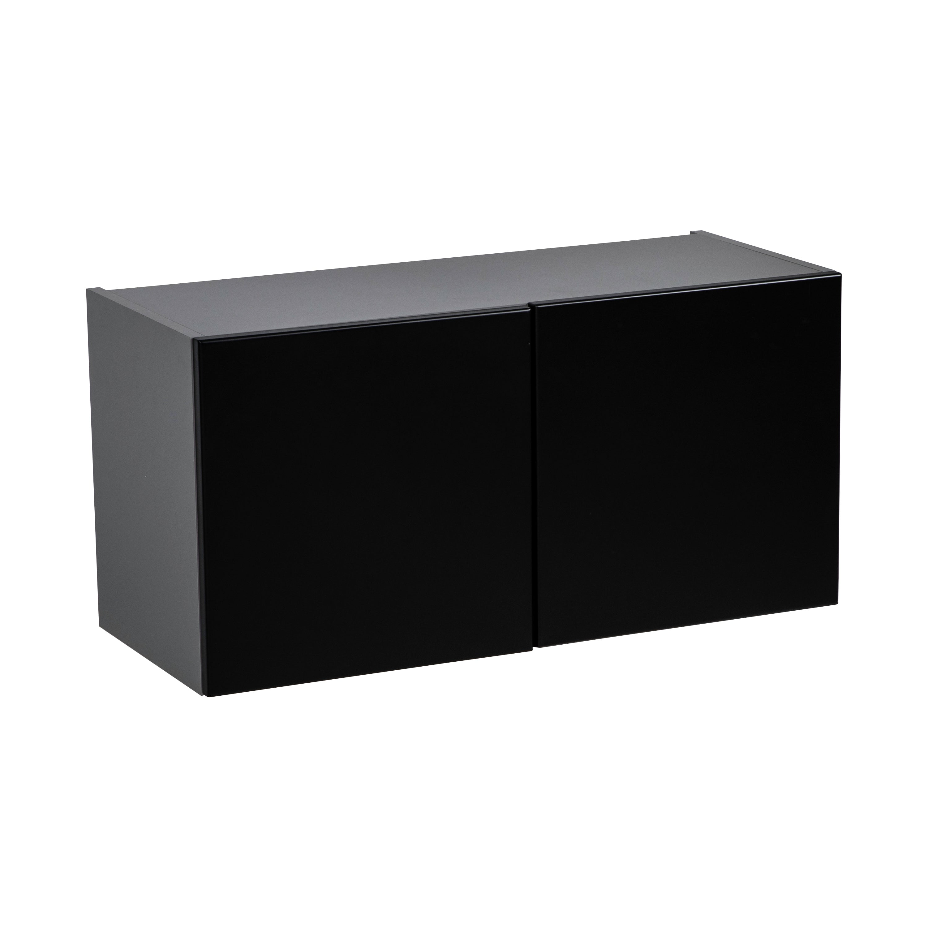 30" x 18" Wall Cabinet-Double Door-with Black Matte door - Walmart.com
