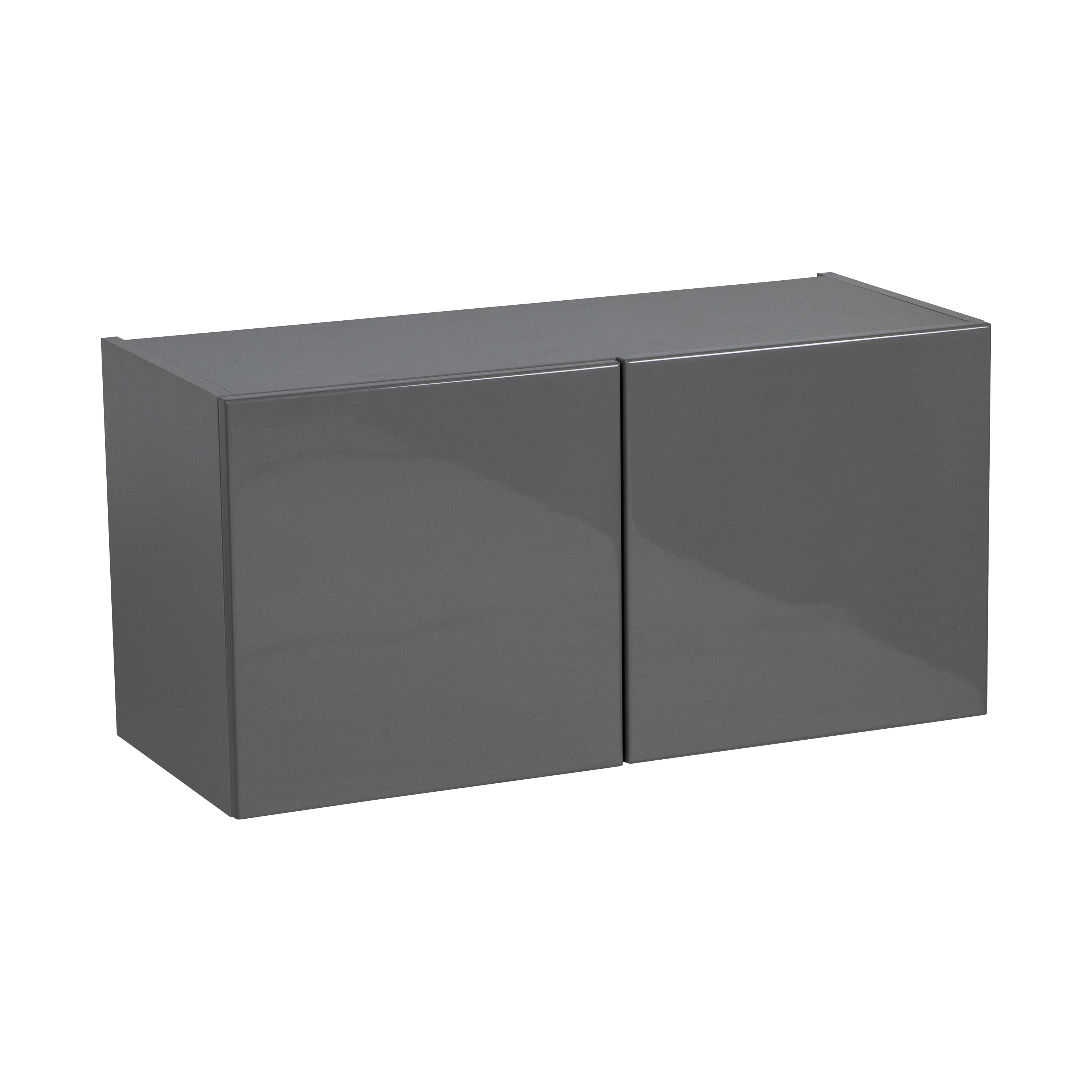 30" x 18" Wall Cabinet-Double Door-with Grey Gloss door - Walmart.com
