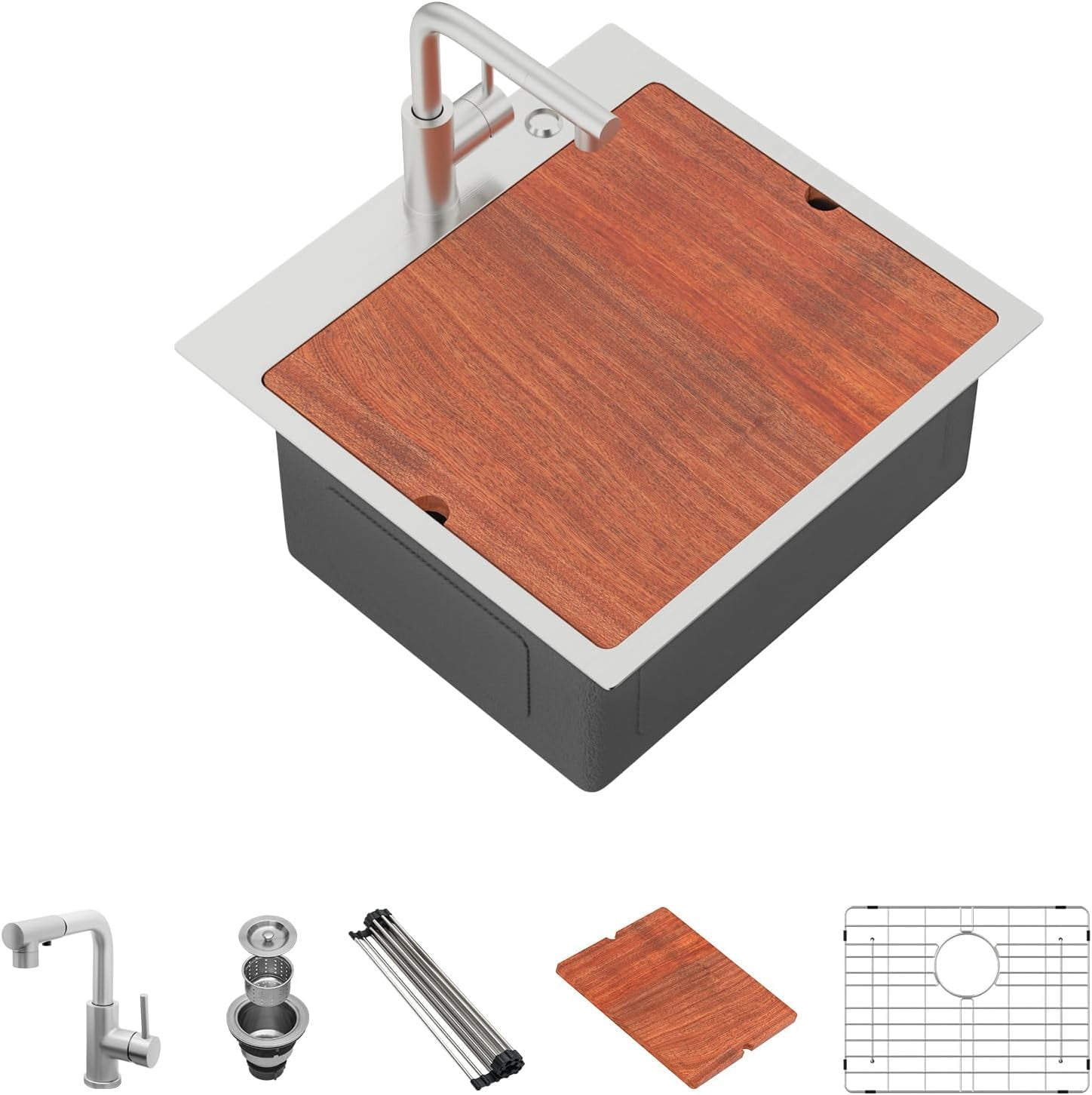 30 x 22 Inch Drop In Kitchen Sink - 30 Inch Topmount Kitchen Sinks ...