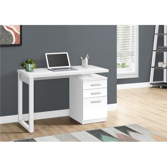 30 x 23.5 x 48 in. Left or Right Facing Computer Desk, White - Walmart.com