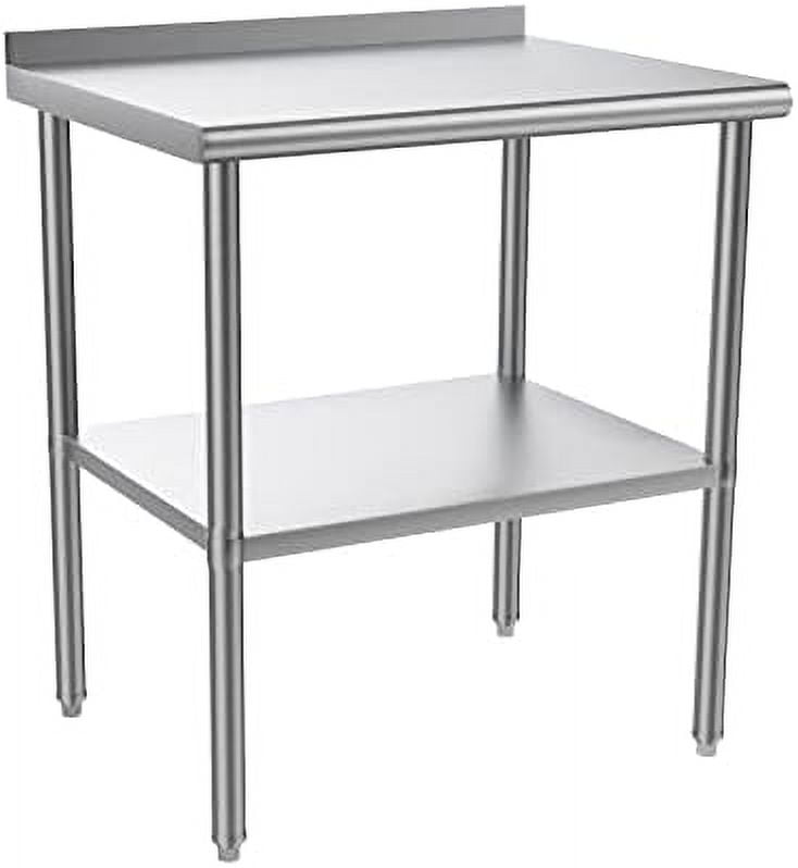 30'' x 24'' Stainless Steel Table for Prep & Work,Commercial Worktables ...