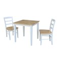 Free Shipping! 30" x 30" Dining Table with 2 Ladderback Chairs ...