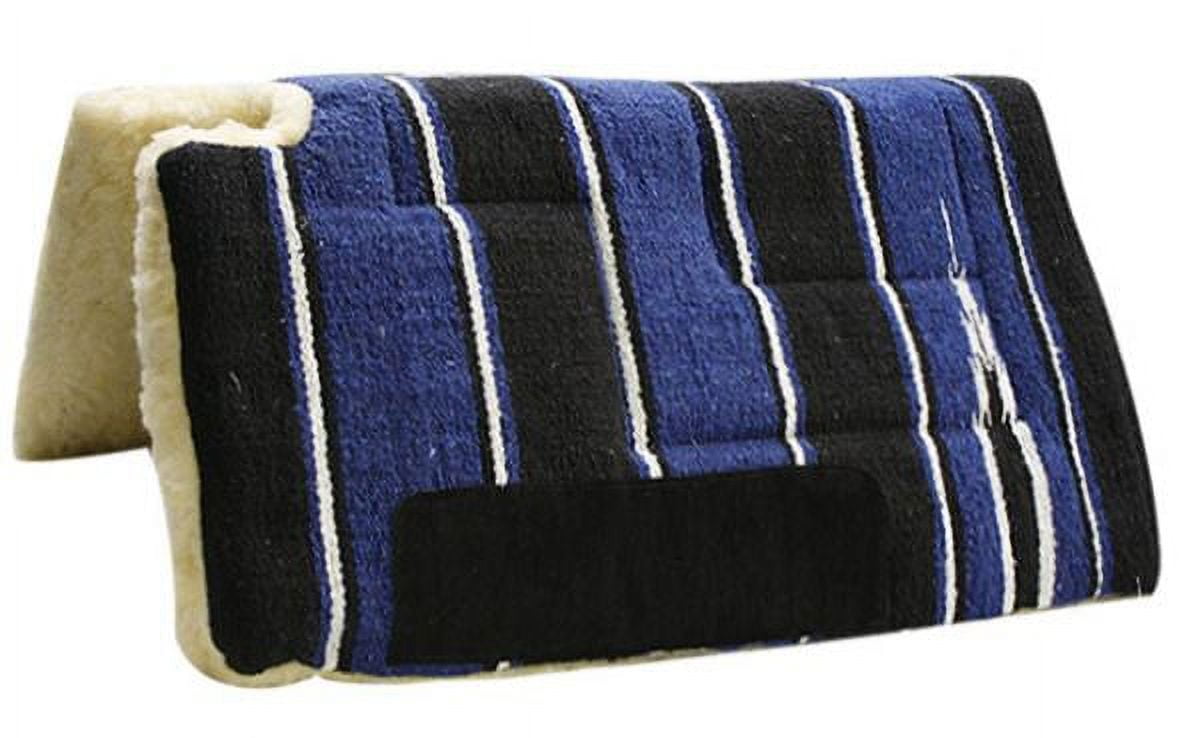 30" x 30" Economy Style Built-Up Cutback Saddle Pad (Blue) - Walmart.com