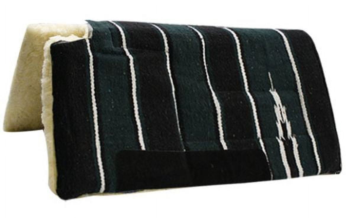 30" x 30" Economy Style Built-Up Cutback Saddle Pad (Green) - Walmart.com