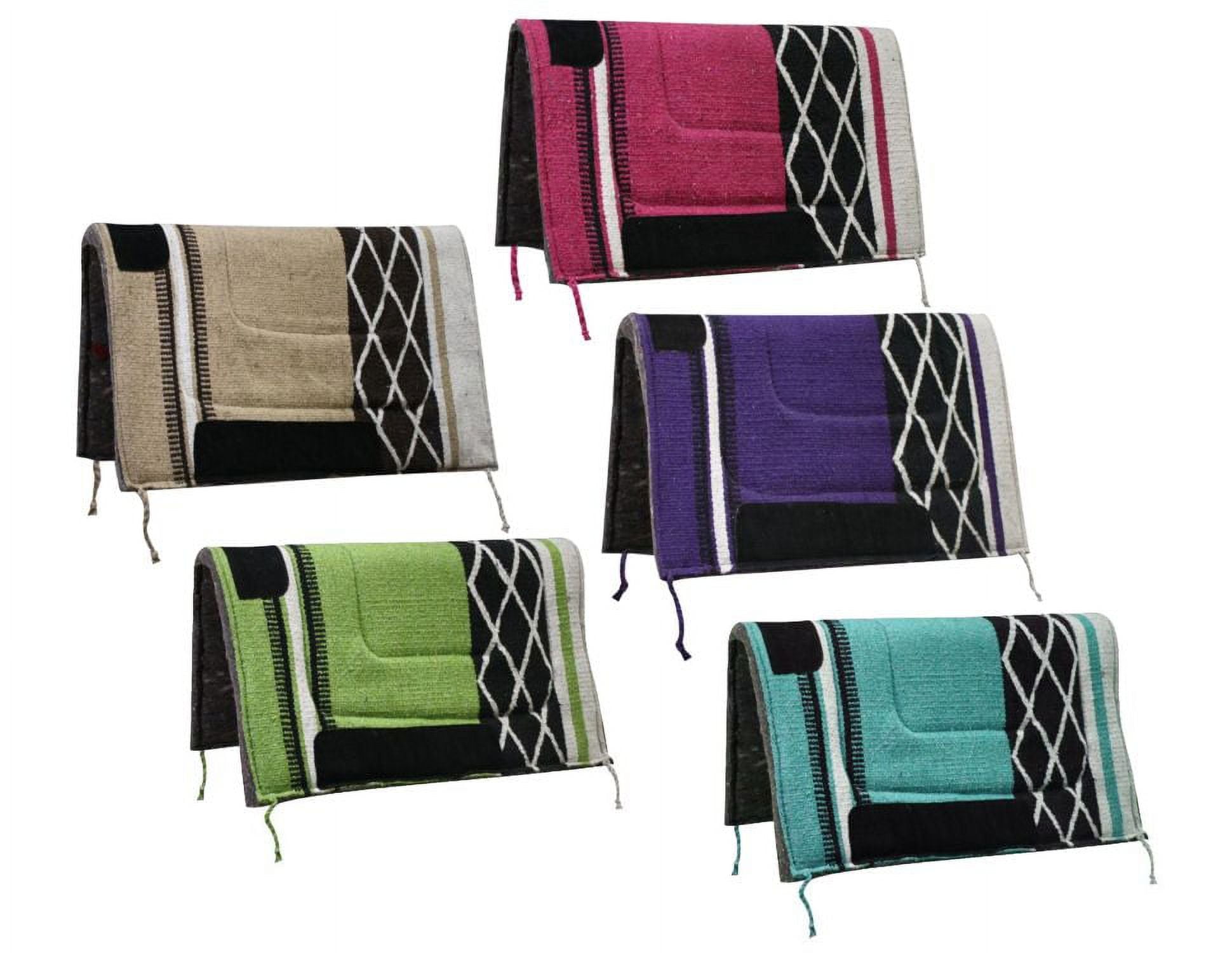30" x 30" Western Saddle Pad w/ Diamond Design Acrylic Top & Felt ...