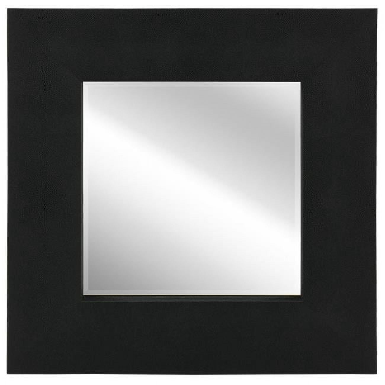 30 x 30 in. Black on Black Metallic Shagreen Leather Framed Occasional ...