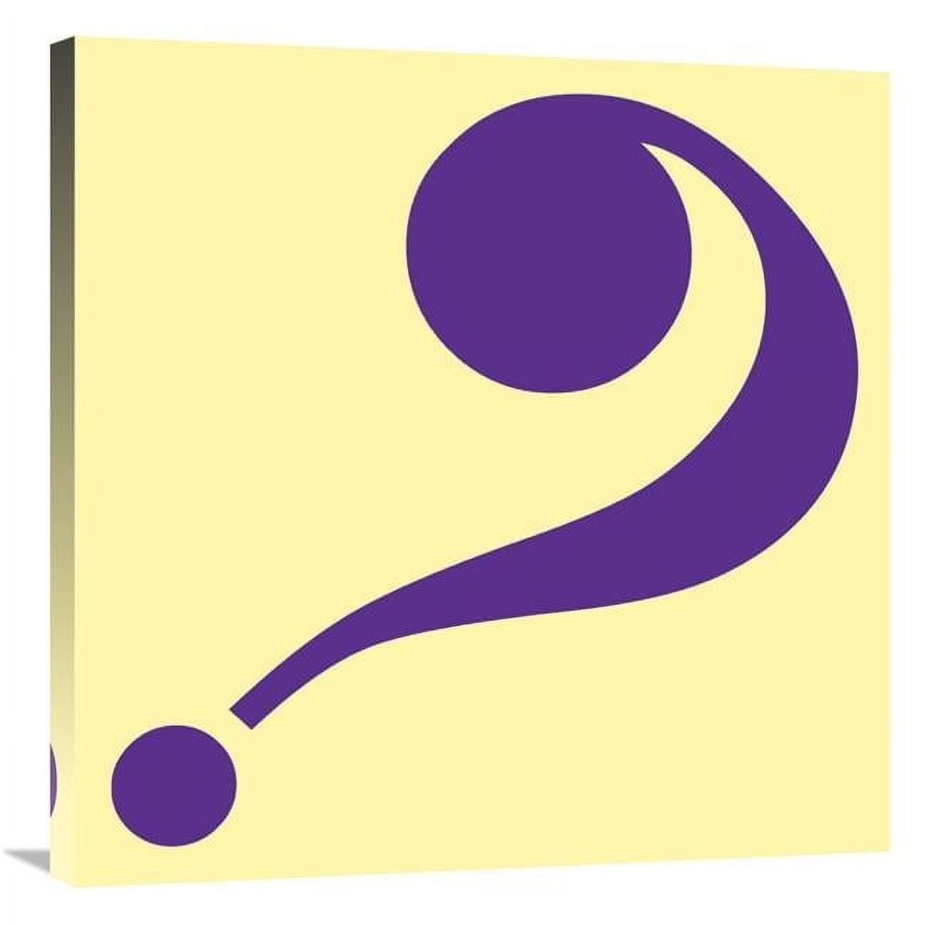 30 x 30 in. Bold Type - Question Mark Art Print - BG.Studio - Walmart.com