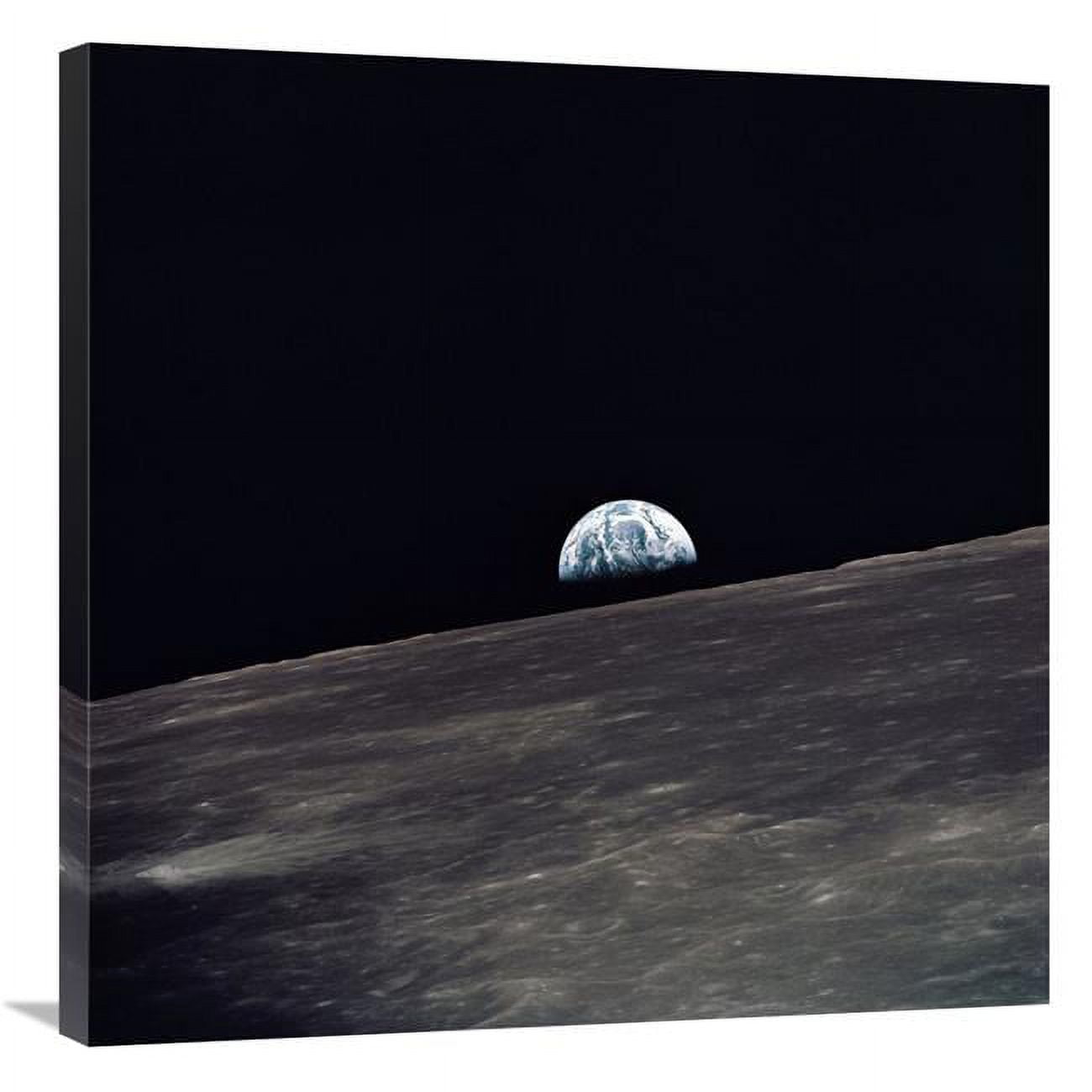 30 x 30 in. Earthrise, Viewed from Apollo 10, 1969 Art Print - NASA ...