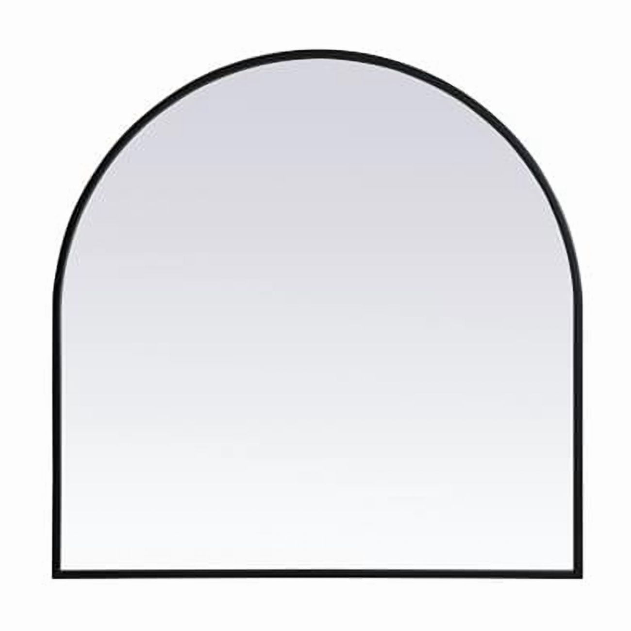 30 x 30 in. Metal Frame Arch Mirror, Black - Walmart.com