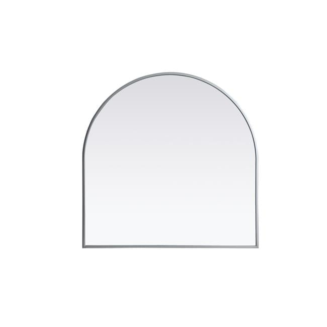 30 x 30 in. Metal Frame Arch Mirror, Silver - Walmart.com