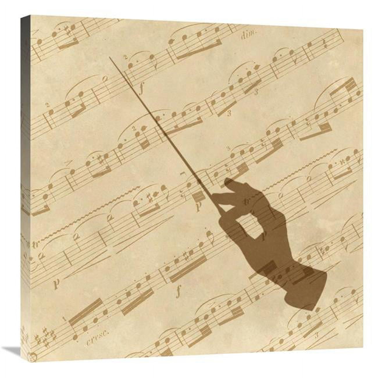 30 x 30 in. Music - Conductor Art Print - BG.Studio - Walmart.com