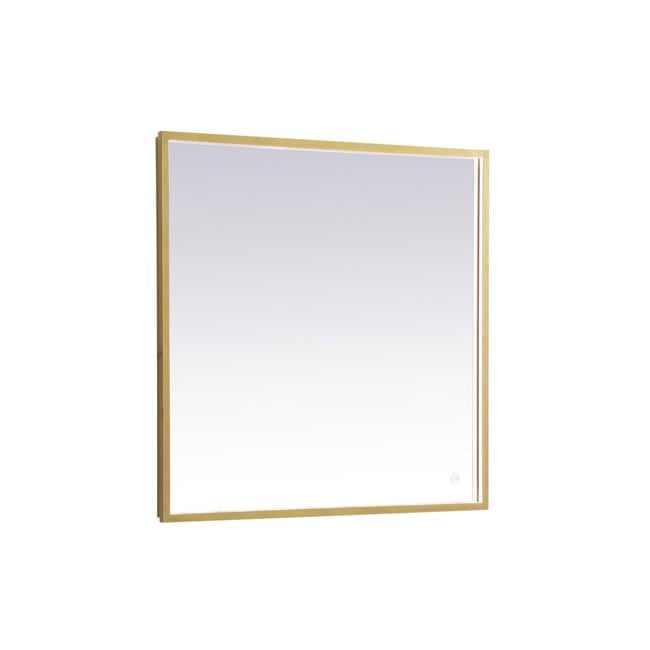 30 x 30 in. Pier 3000K, 4200K & 6400K LED Mirror with Adjustable Color ...