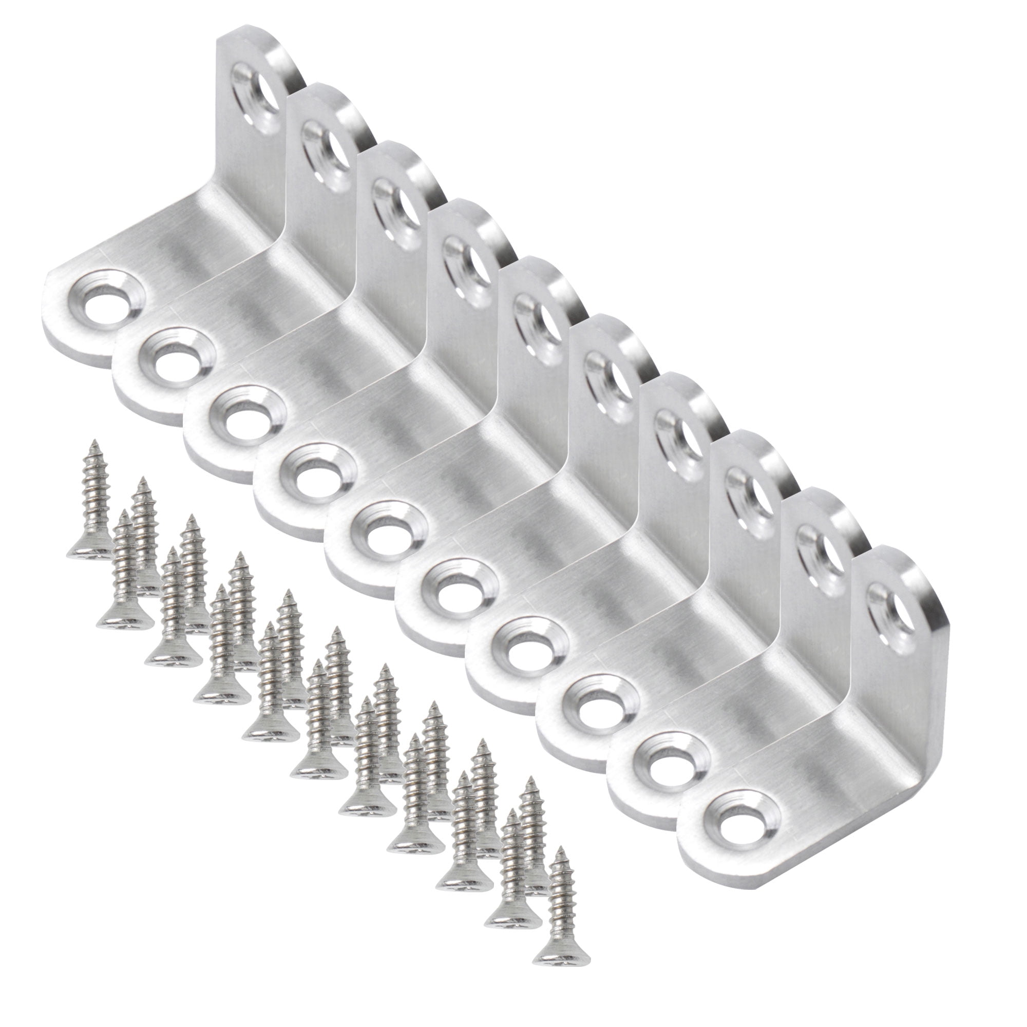 30 x 30mm Angle Bracket Stainless Steel L Shaped Angle Brackets Corner ...