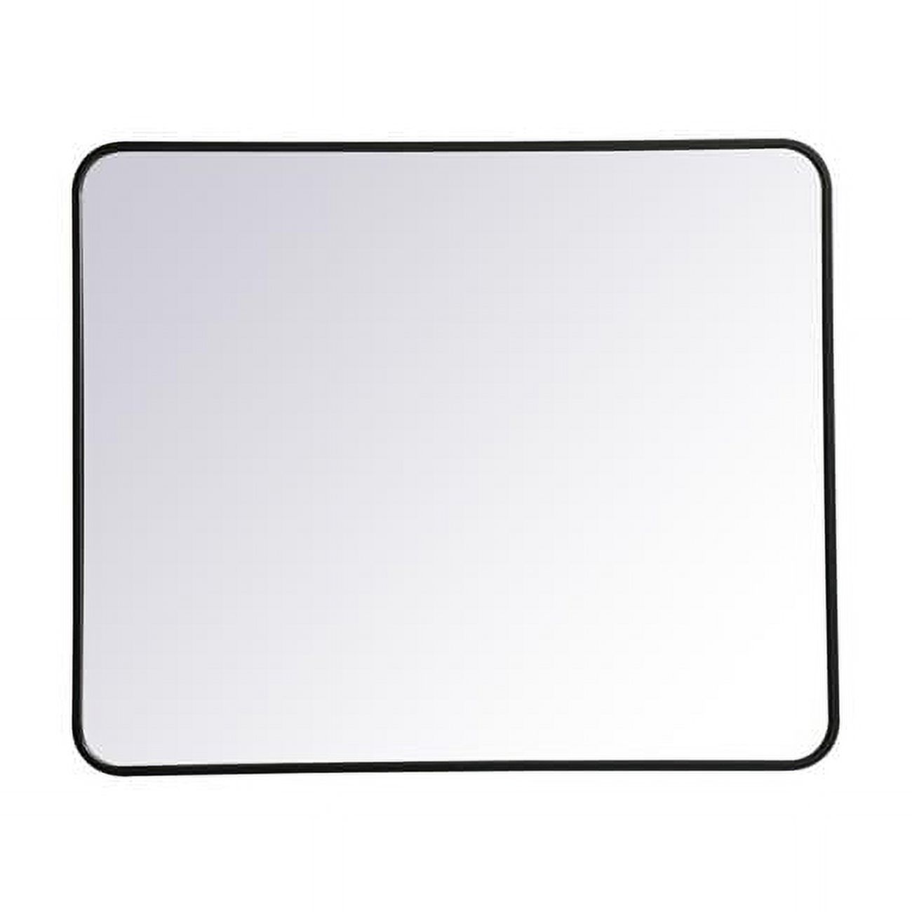 30 x 36 in. Soft Corner Metal Rectangular Mirror, Black - Walmart.com
