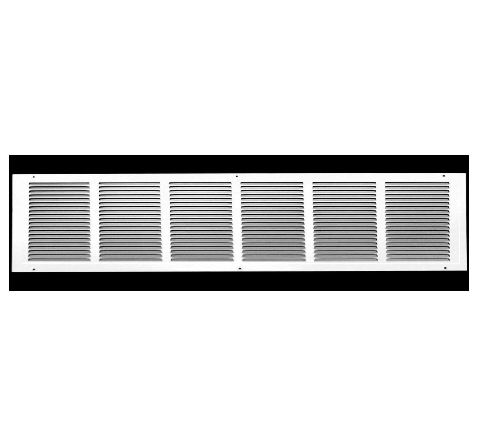 30'' x 4'' [Duct Opening] Flat Stamped Steel Return Air Grille ...