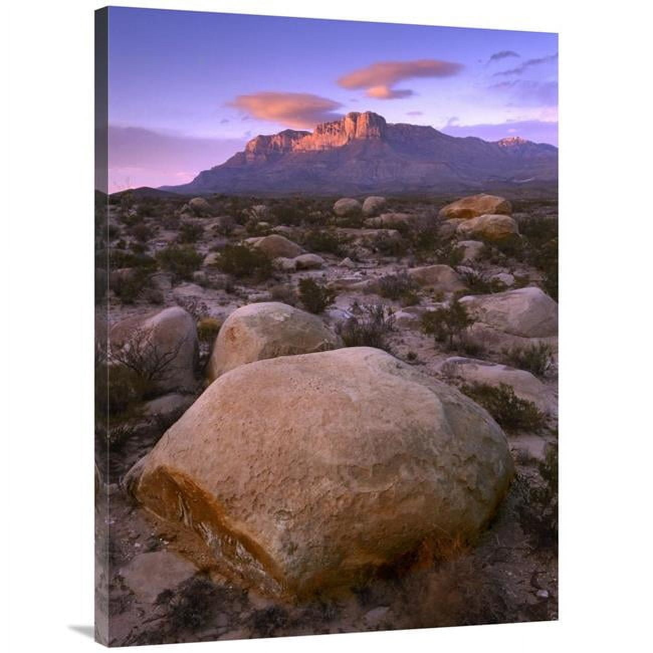 30 x 40 in. Boulder Field & El Capitan, Guadalupe Mountains National ...