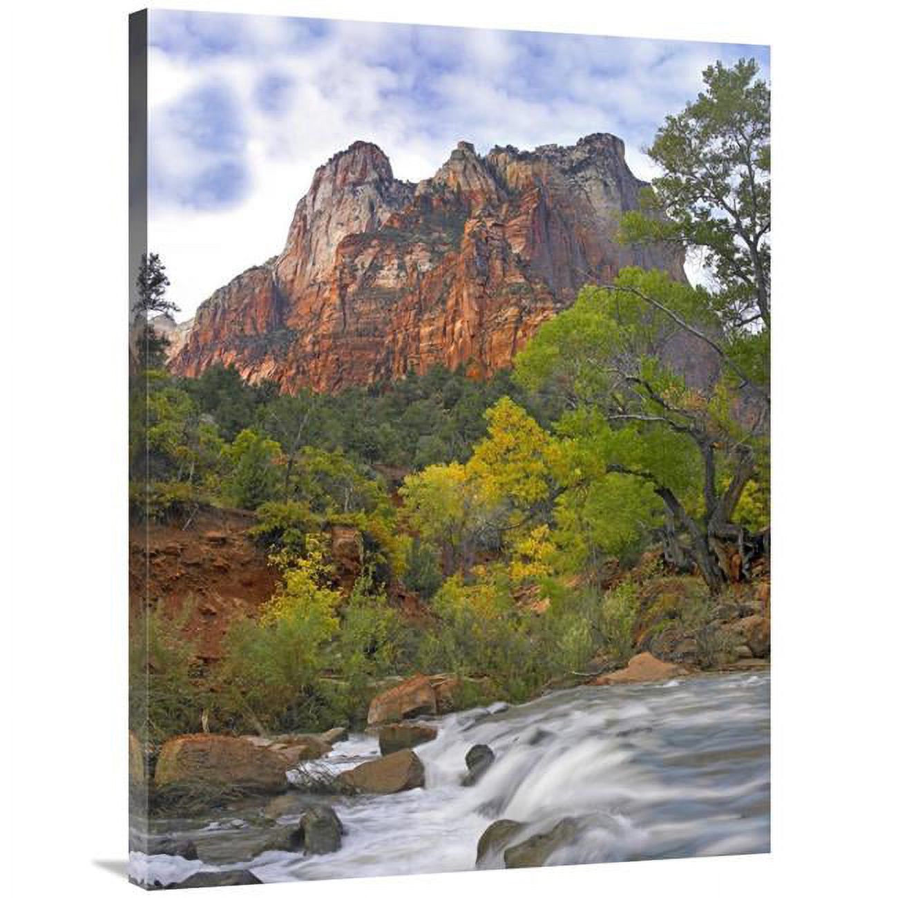 30 x 40 in. Court of the Patriarchs, Zion National Park Utah Art Print ...