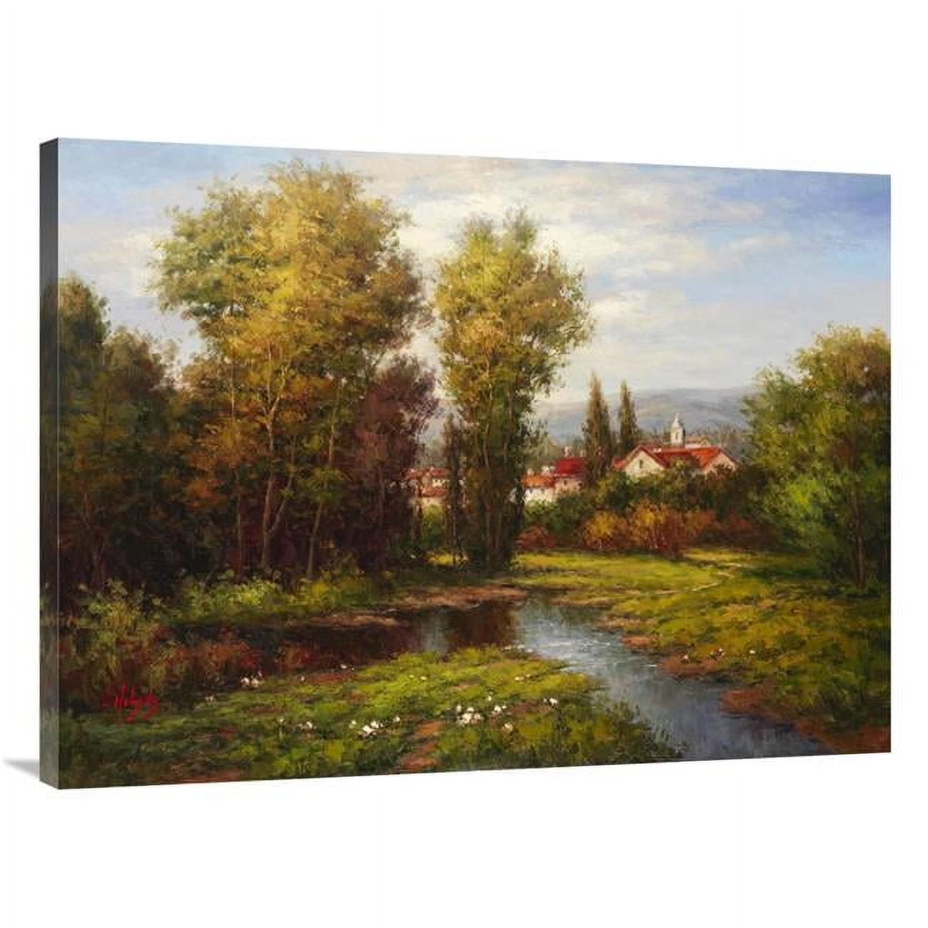 30 x 40 in. Italian River Bend Art Print - Hulsey - Walmart.com