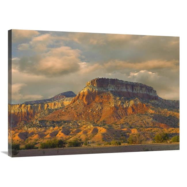 30 x 40 in. Sandstone Butte Showing Sedimentary Rock Layers, New Mexico ...