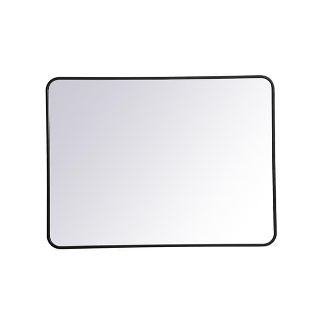 30 x 40 in. Soft Corner Metal Rectangular Mirror, Black - Walmart.com