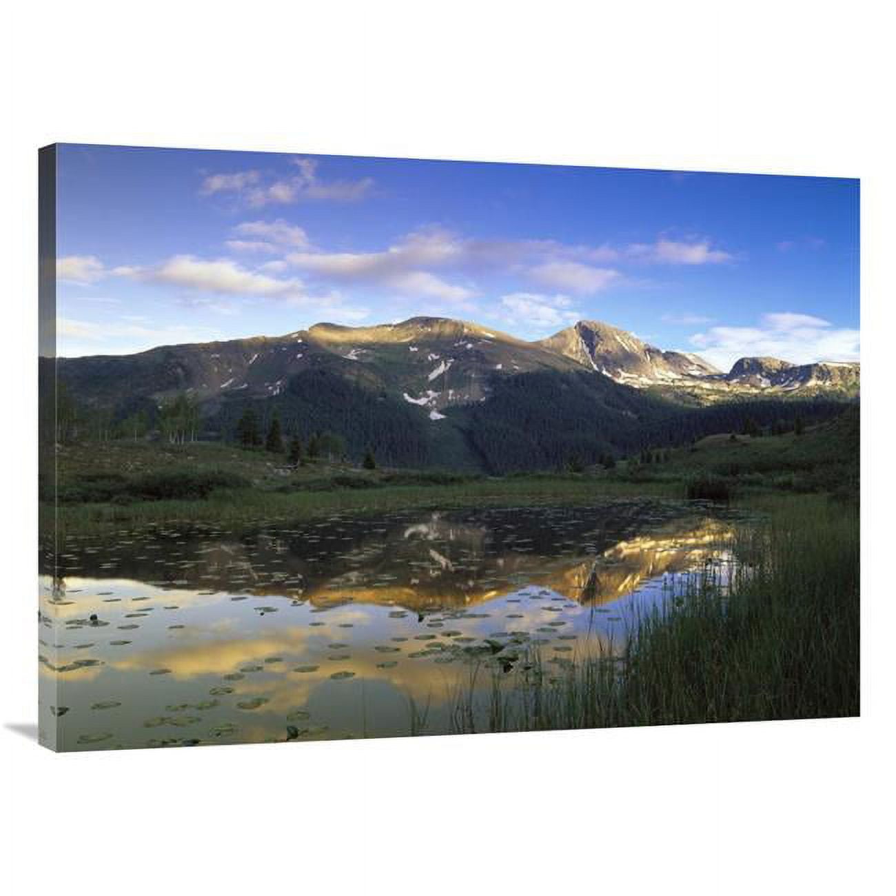 30 x 40 in. West Needle Mountains Reflected Pond, Weminuche Wilderness ...