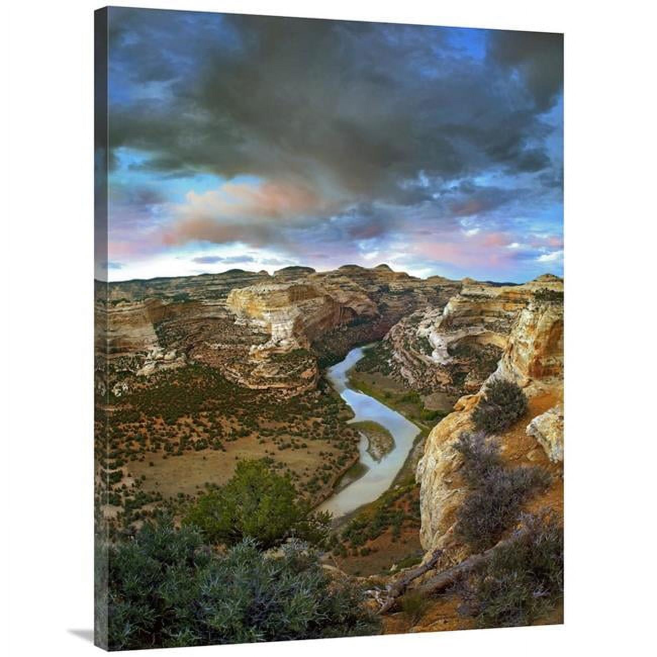 30 x 40 in. Winding Yampa River, Dinosaur National Monument, Colorado ...