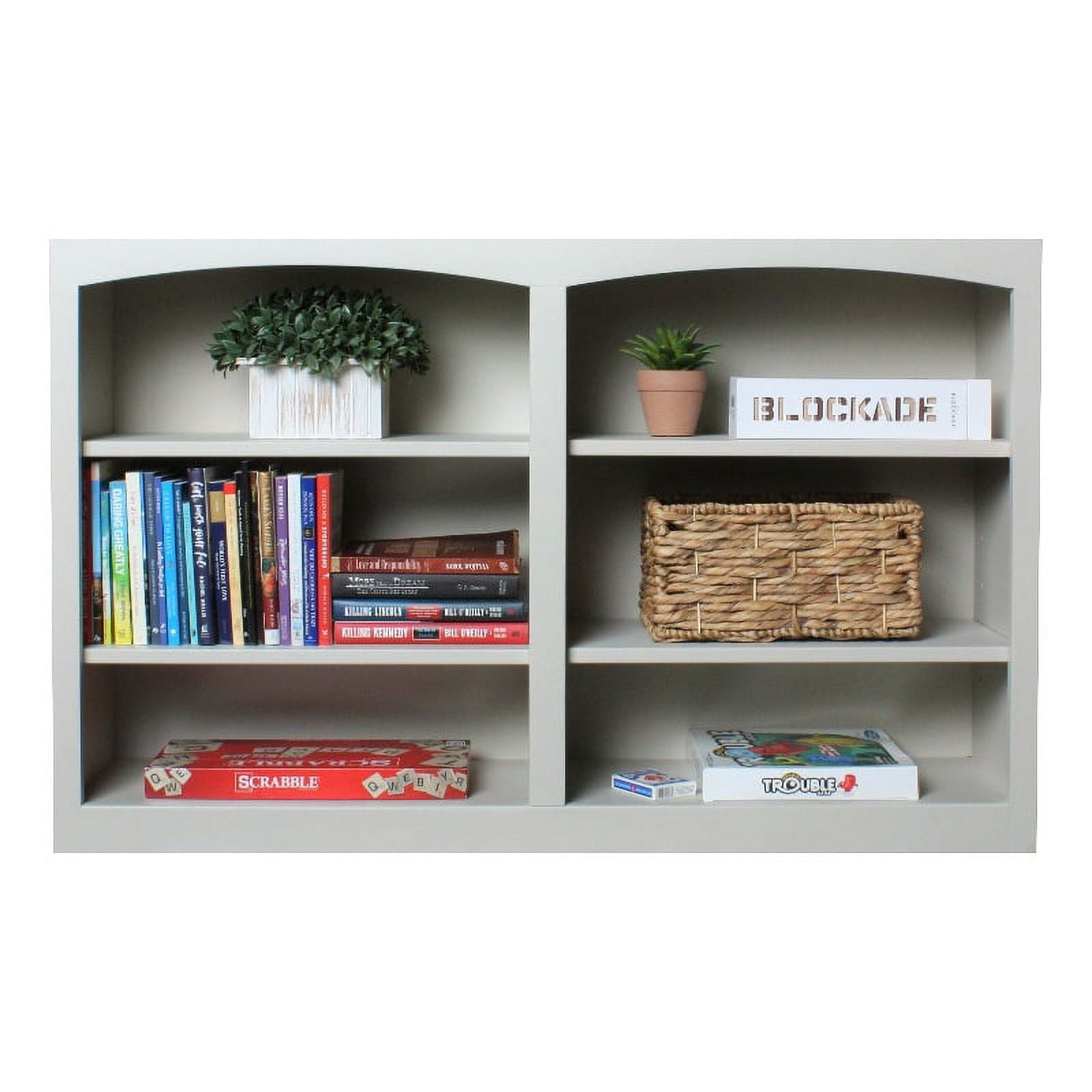 30" x 48" Pine Wood Bookcase in Sand Dollar - Built in the USA ...