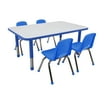 Correll Dry Erase 48" x 72" Kidney Shaped Activity Table - Walmart.com