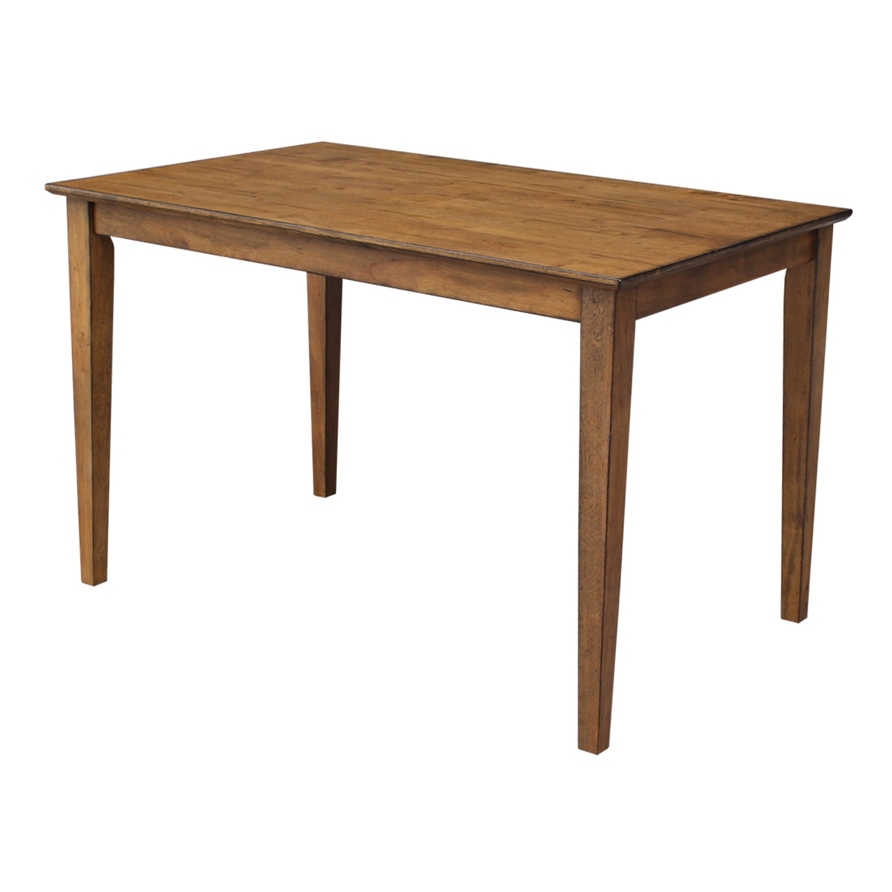 30" x 48" Solid Wood Dining Table in Pecan - Walmart.com