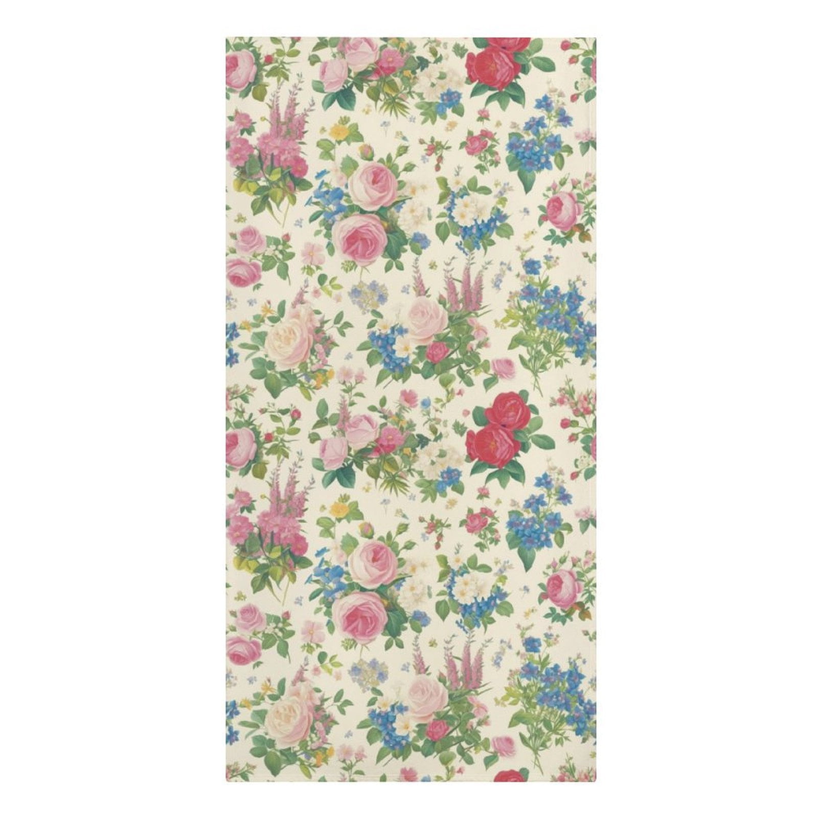 30" x 60" Spring Floral Lightweight Beach Towel Colorful Wild Flowers ...