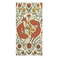 30" x 60" William Morris Folk Art Fox Beach Towel Picnic Blanket Beach ...
